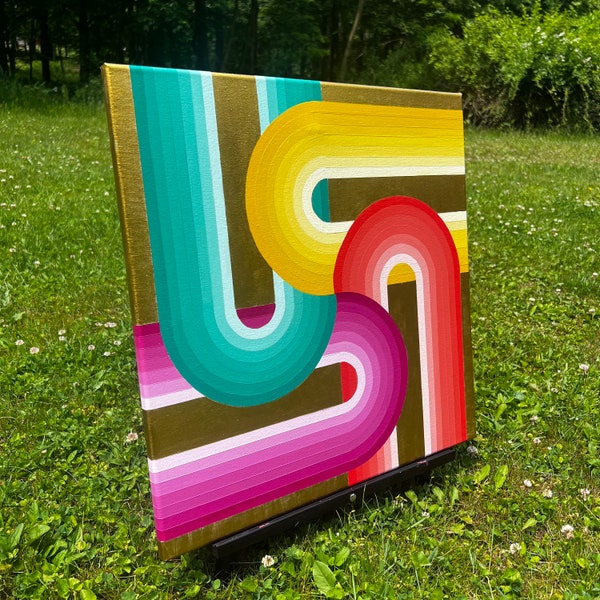 Hard Edge Painting - Etsy