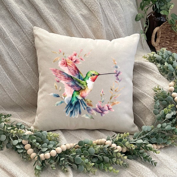 Hummingbird Pillow - Etsy
