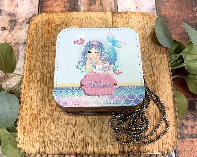 Beach Theme Jewelry Box, Ocean Nautical Gift, Ladies Mermaid Gift ...