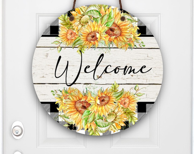 Sunflower Door Hanger or Wall Hanger - Etsy