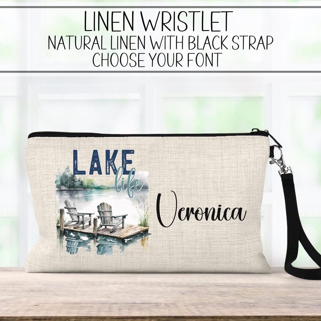 Custom Lake Life Cosmetic Bag, Makeup Bag, Compact Cosmetic Bag Set ...