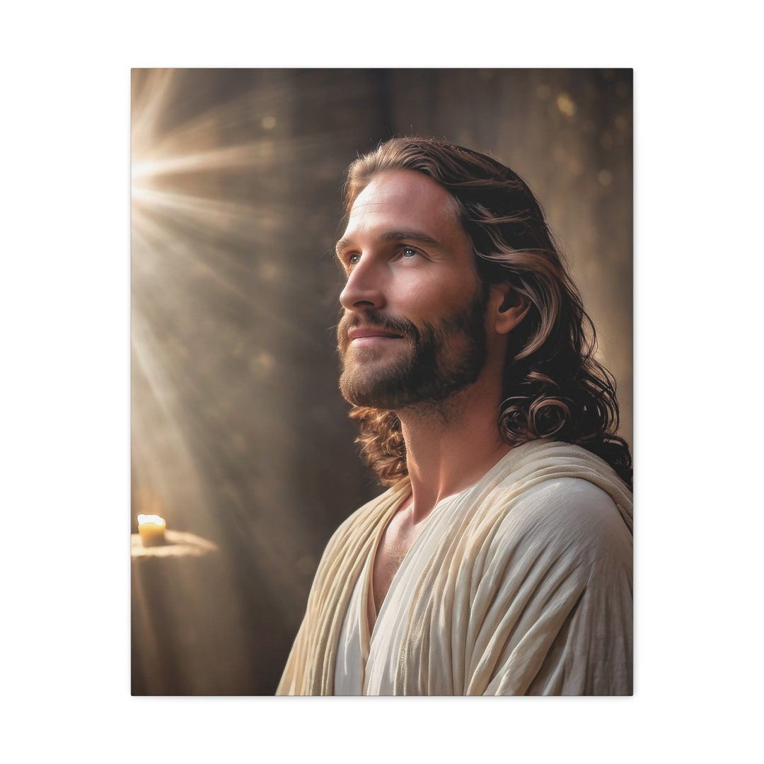 Divine Light of Jesus Canvas Wrap-christian Wall Art -jesus Christ Wall ...