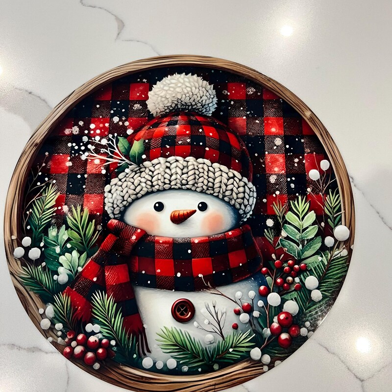 Snowman Wreath Sign - Etsy