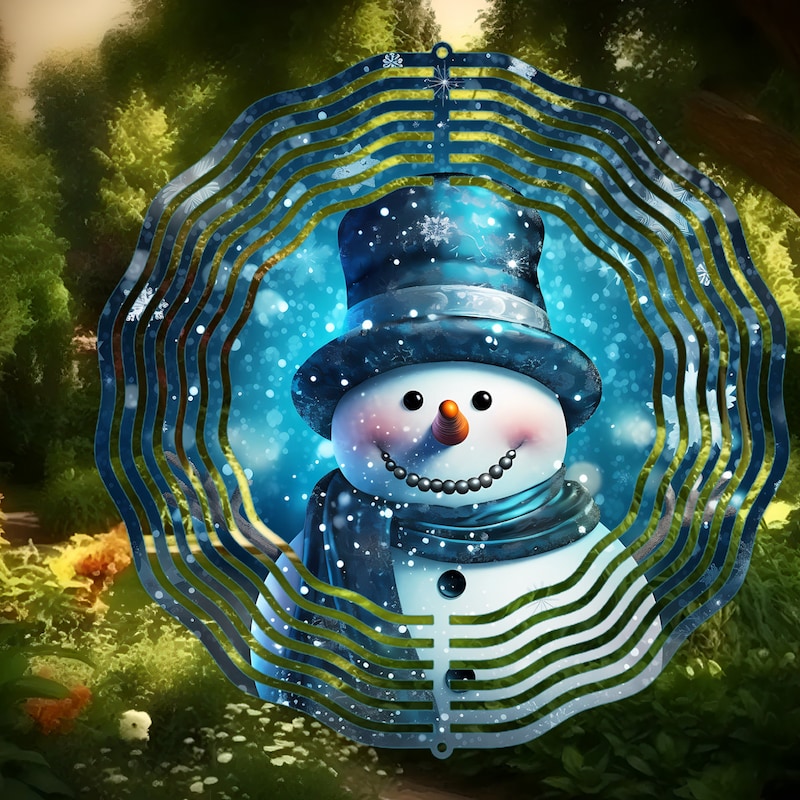 Blue Snowman Decor - Etsy