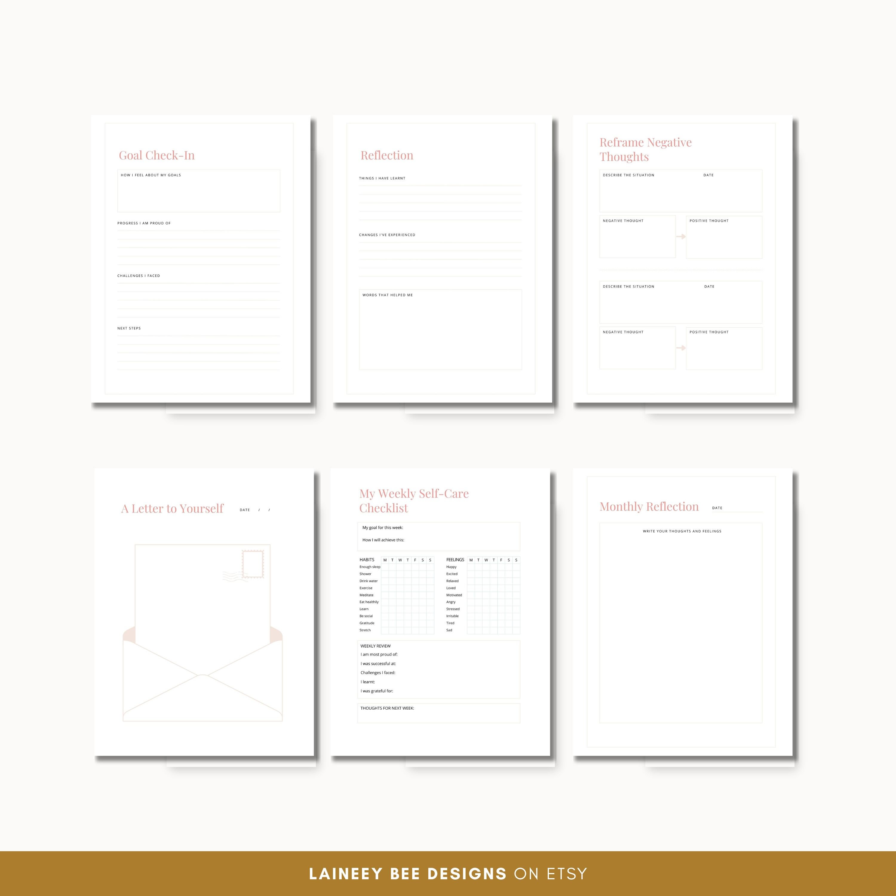 Personal Journal Planner Printable, Journal, Yearly Planner, Monthly ...