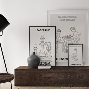 3-sets of Printable Chess Poster, International Chess Day, Chess Player ...