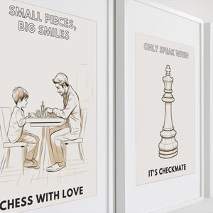 3-sets of Printable Chess Poster International Chess Day - Etsy