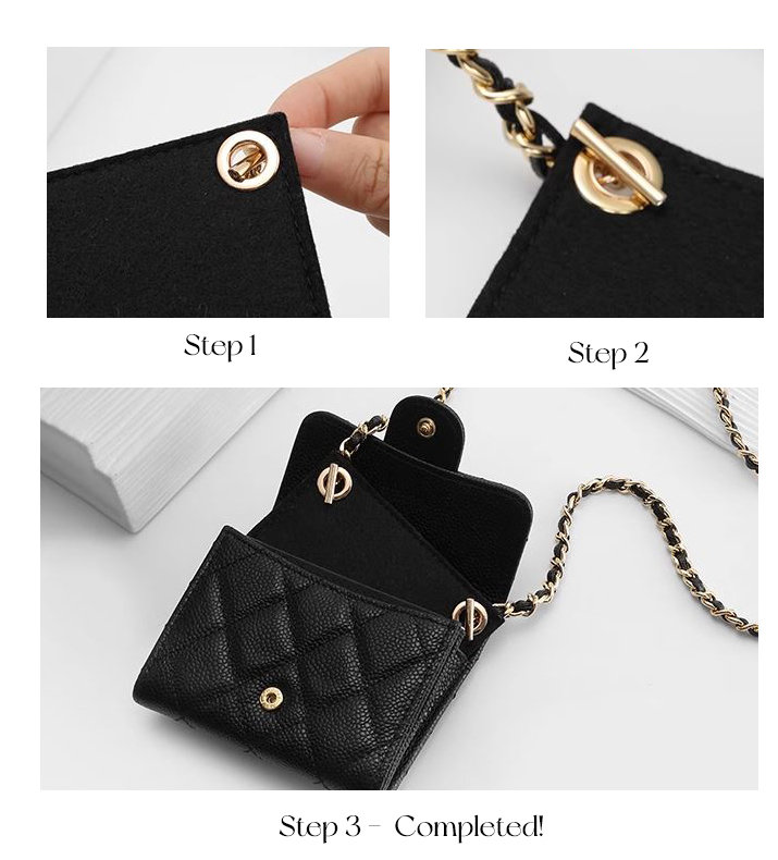 Wallet Conversion Kit With Chain / Wallet Insert Chain Saddle Wallet ...