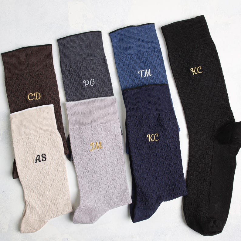Custom Embroidered Groomsmen Socks, Personalized Wedding Socks ...