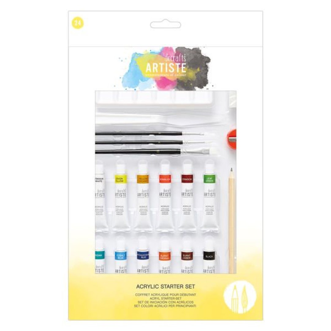 Acrylic Paint Starter Set Art Hobbies Creative - Etsy