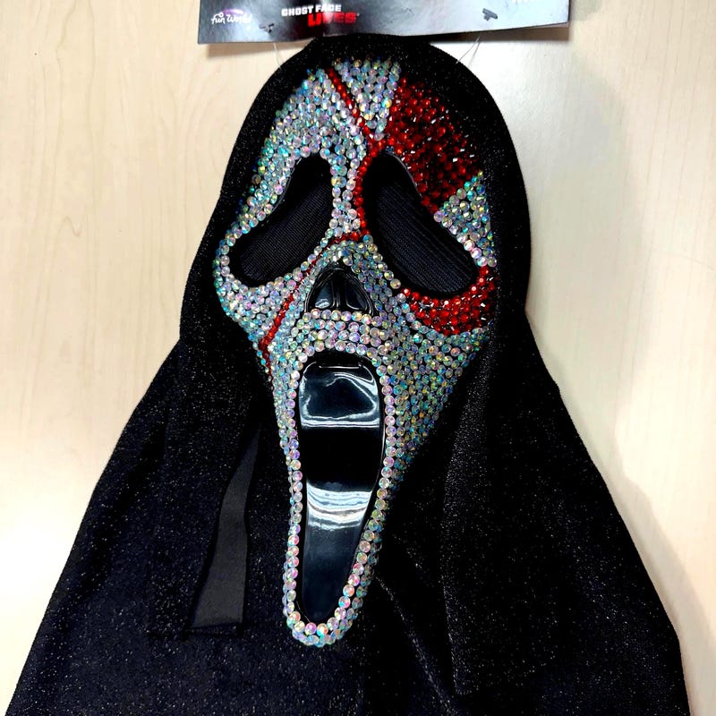 Bedazzled Scream Mask - Etsy
