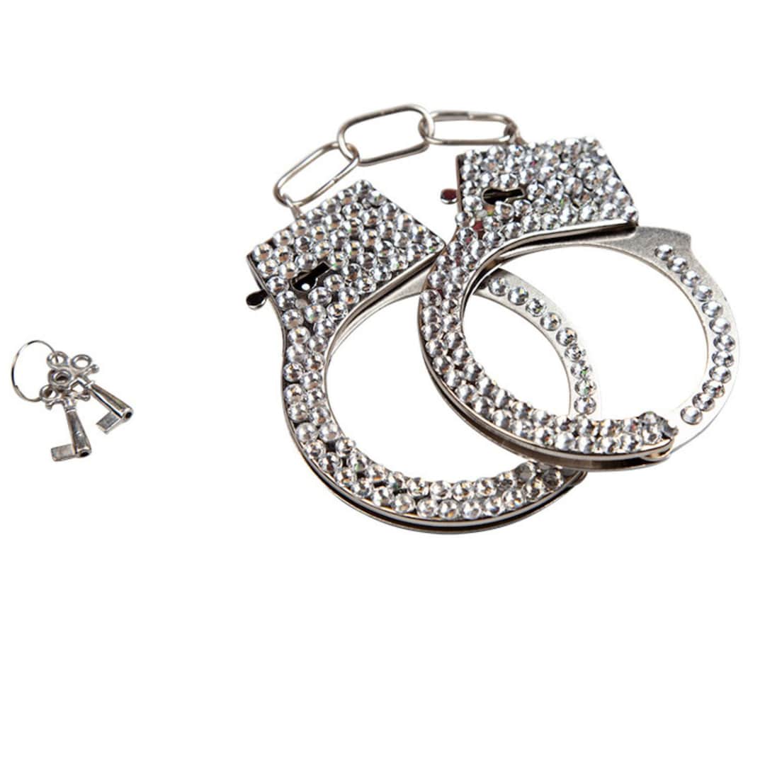 Rhinestone Handcuffs Ladies Hen Night Party Supplies Original Gift Idea ...
