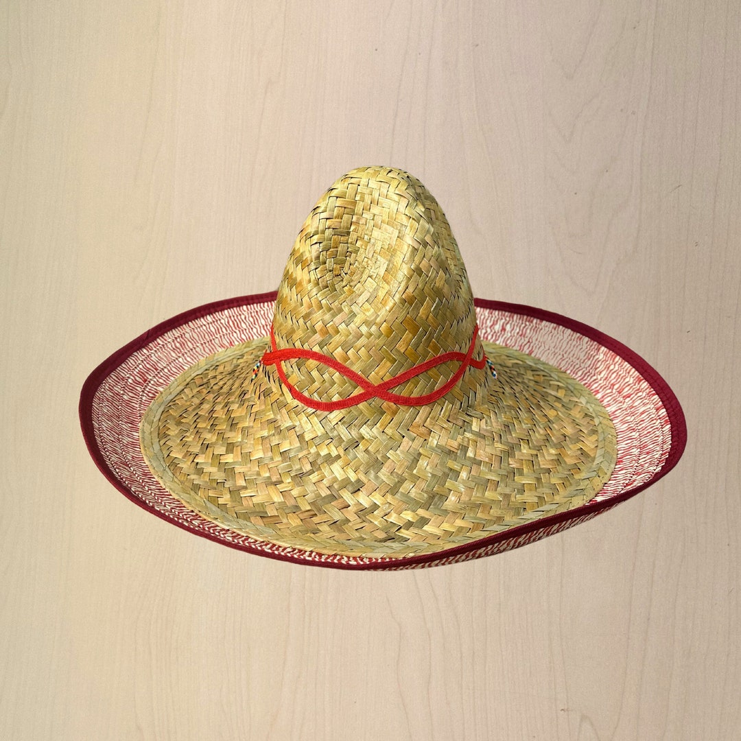 Mexican Sombrero Party Hat Straw Hat Fiesta Costume Accessory - Etsy