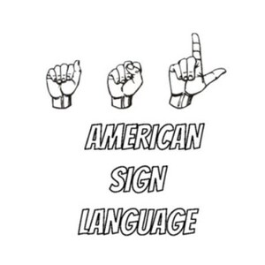 American Sign Language Coloring and Learning Activities - Etsy