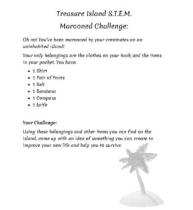 Treasure Island Themed STEM/STEAM Activities - Etsy