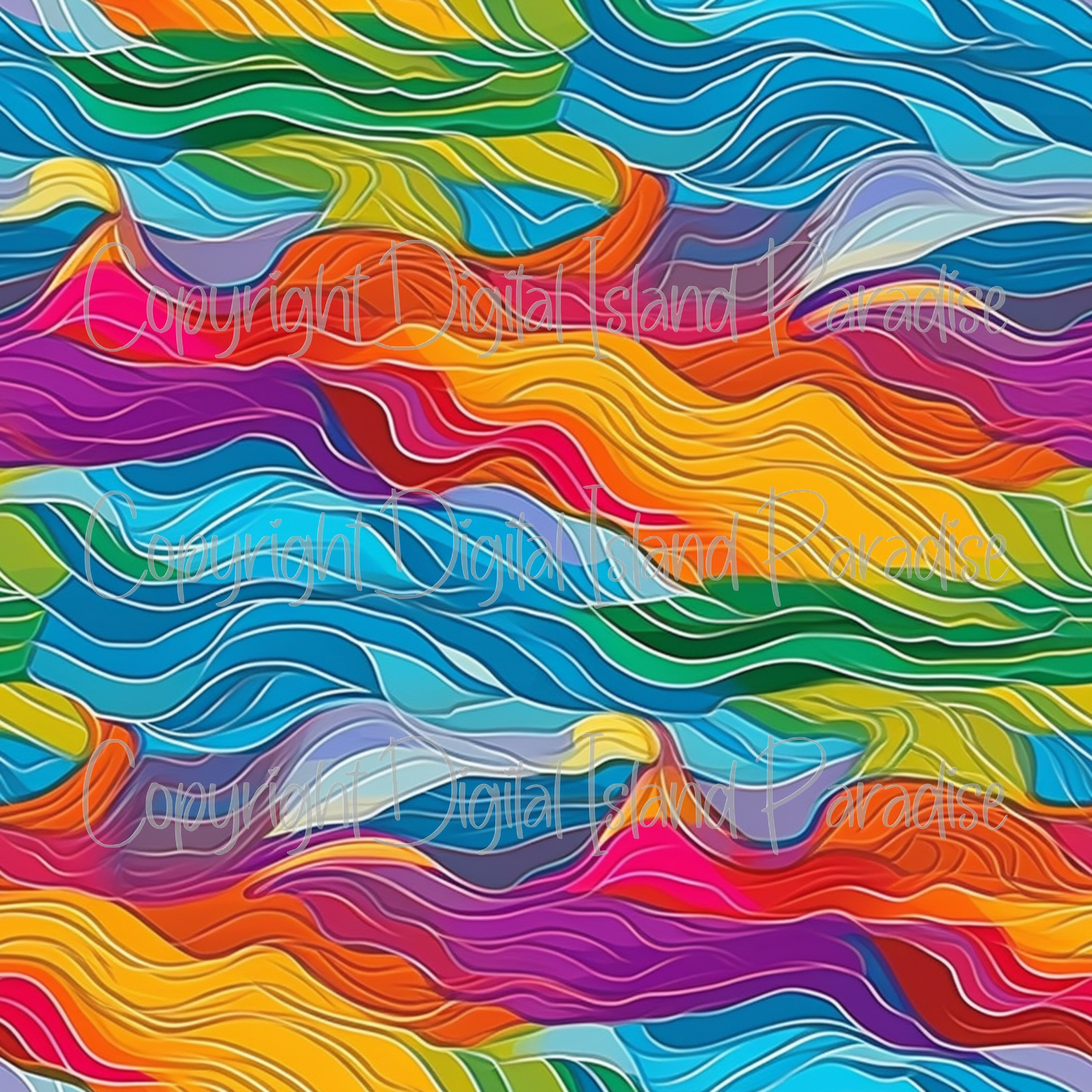 RAINBOW Line Art Papers Digital Paper Seamless Pattern - Etsy