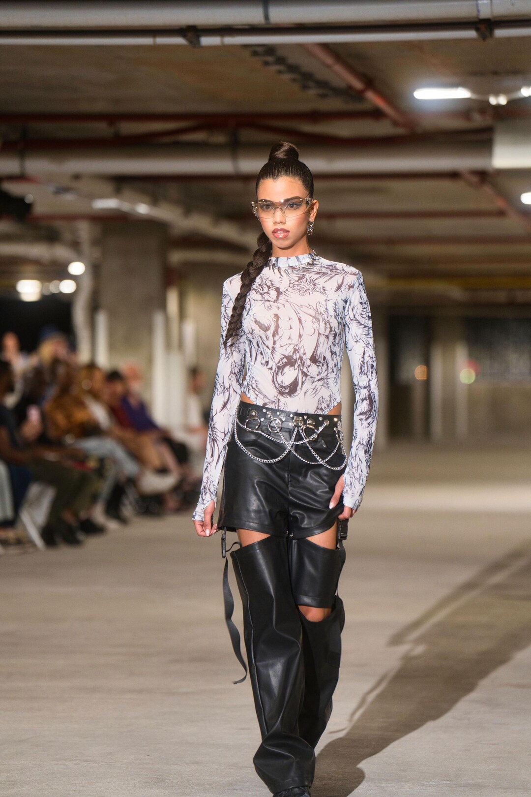Futuristic Warrior Leather Pants Set – Edgy Streetwear Costume With ...