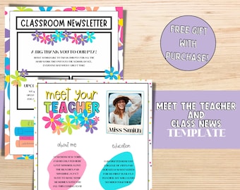 Lemon Theme Meet the Teacher School Flyer and Classroom News Template ...