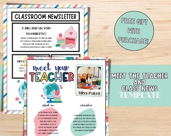 Lemon Theme Meet the Teacher School Flyer and Classroom News Template ...