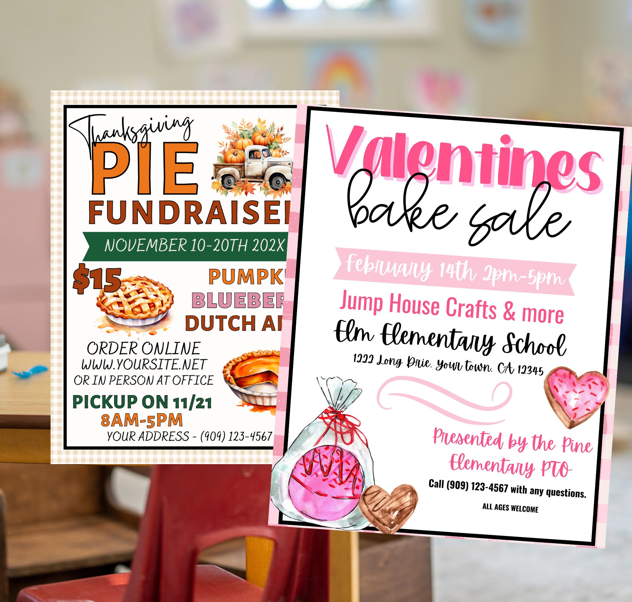 EDITABLE PTA All Seasons Bundle Open House Flyer Join the Pta Pta ...