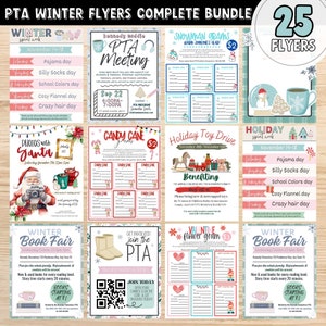 EDITABLE PTA Bundle | Winter Spirit Week| Winter Festival | Holiday ...