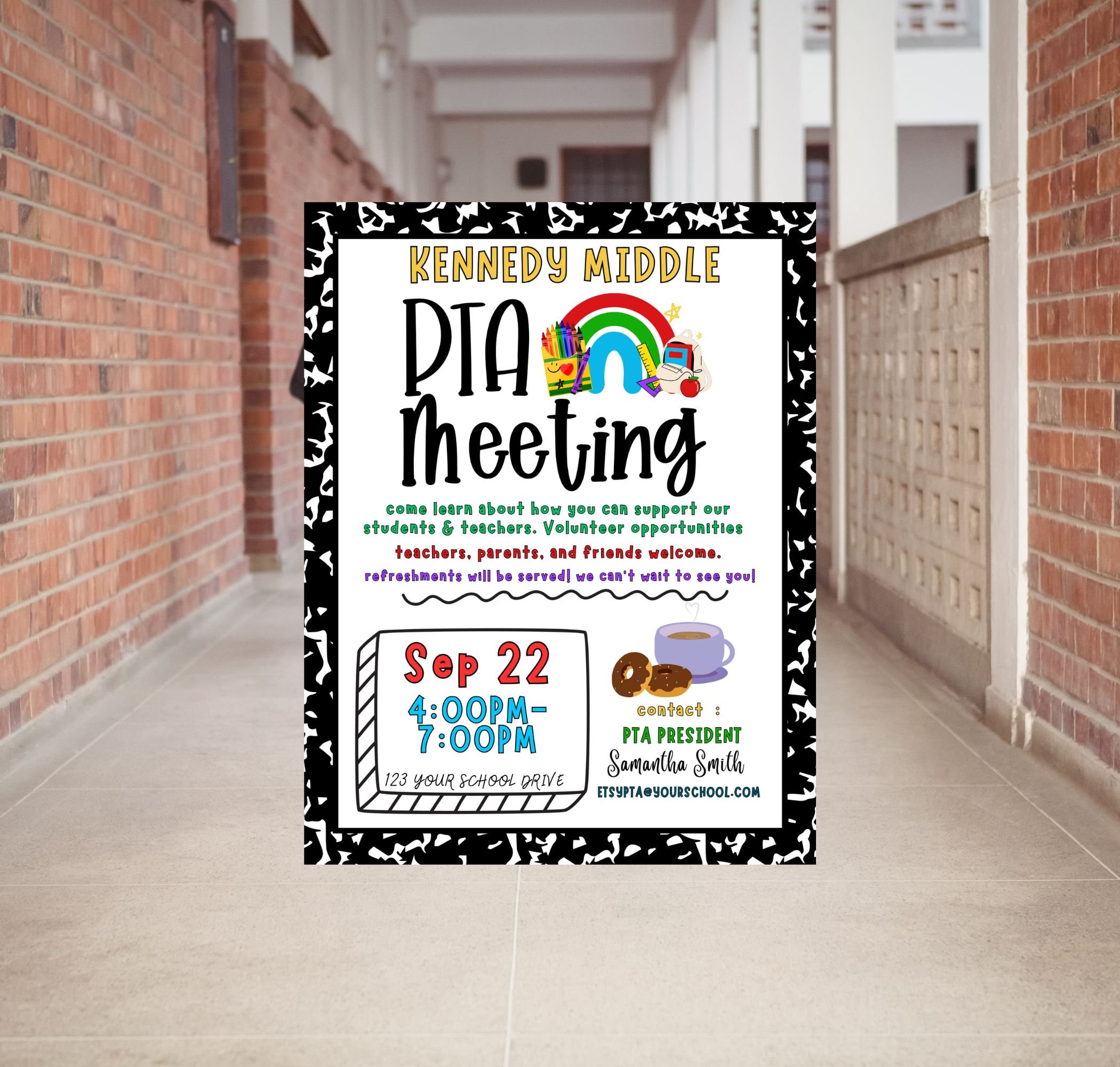 EDITABLE PTA Fundraiser Flyer School Fundraiser Flyer PTA - Etsy