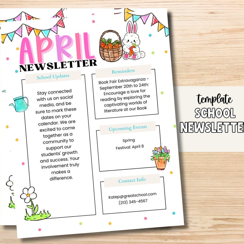 Newsletter Template - Etsy