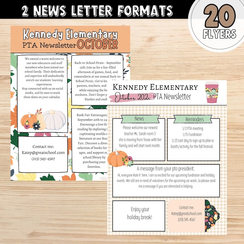 EDITABLE PTA Bundle | Fall Fundraiser Flyer | Join the Pta | Pta ...