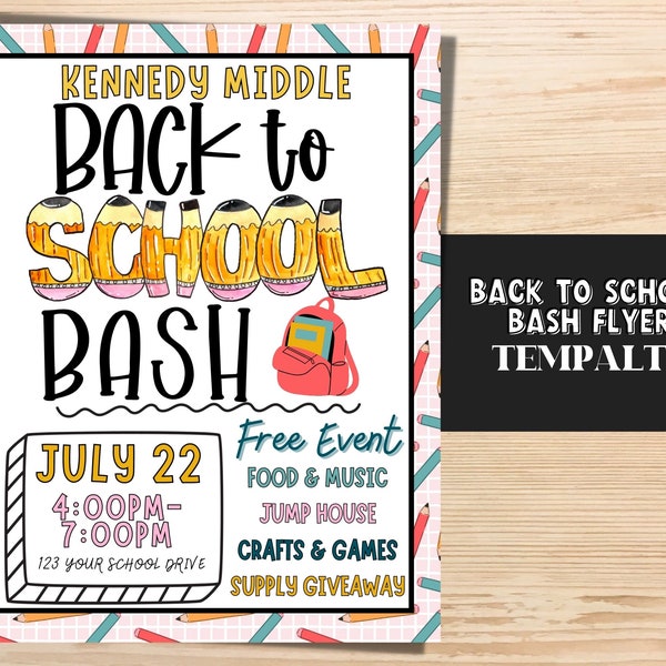 End of School Party Flyer - Etsy