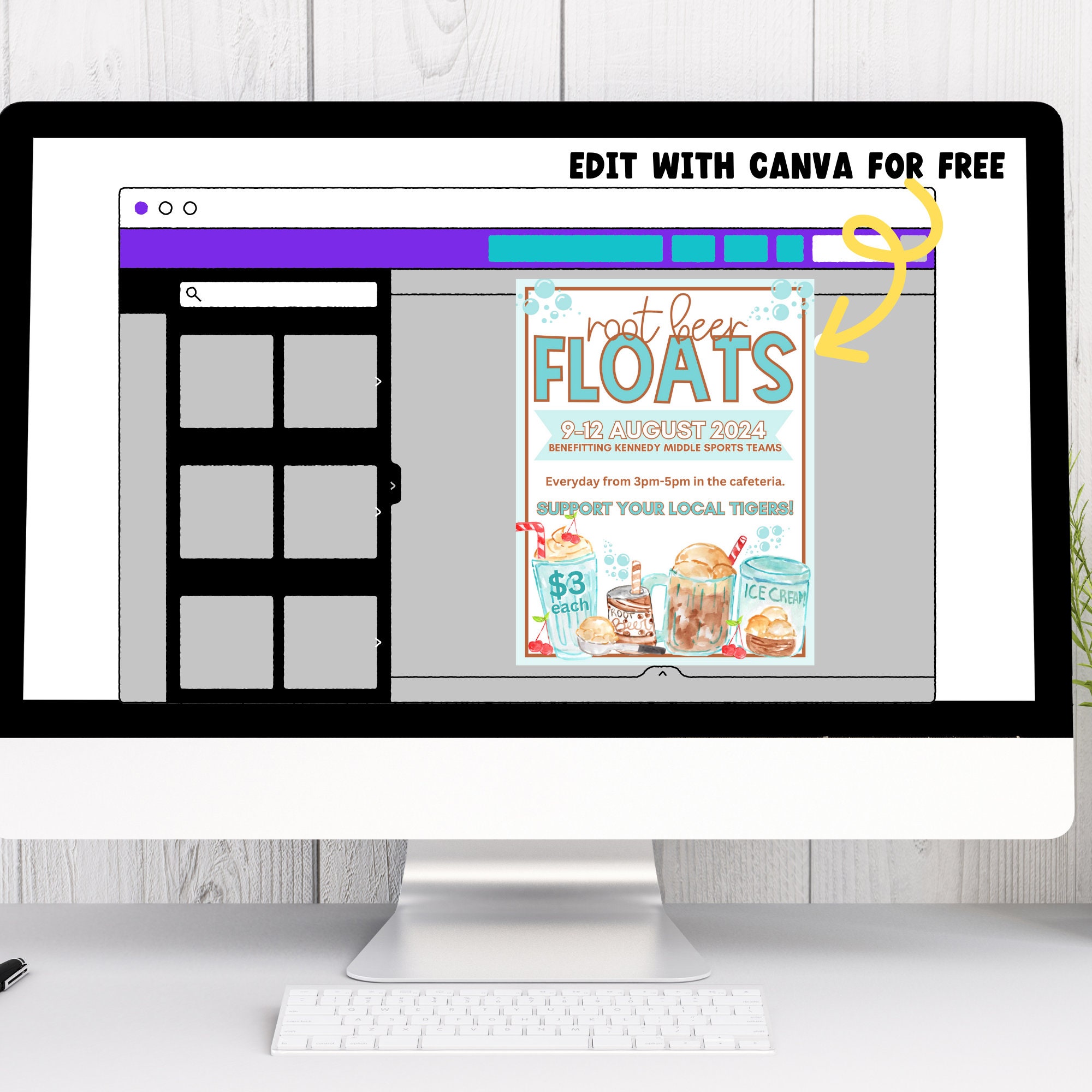 Root Beer Float Editable Fundraiser Flyer TEMPLATE, School Fundraiser ...