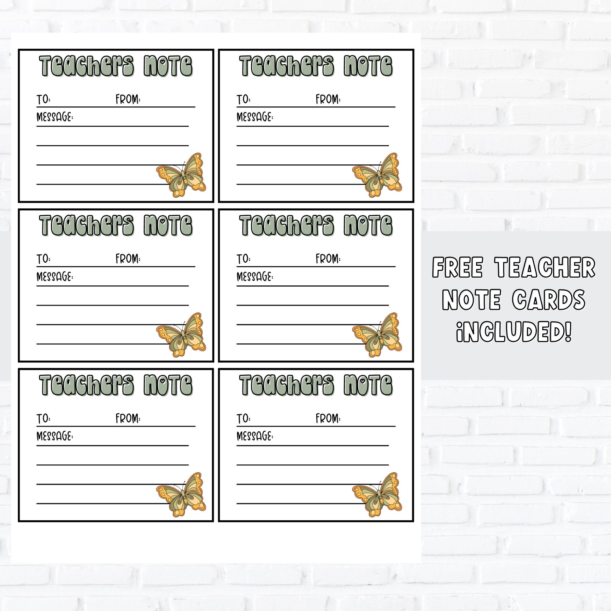 Groovy Butterfly Theme Meet the Teacher School Flyer and Classroom News ...