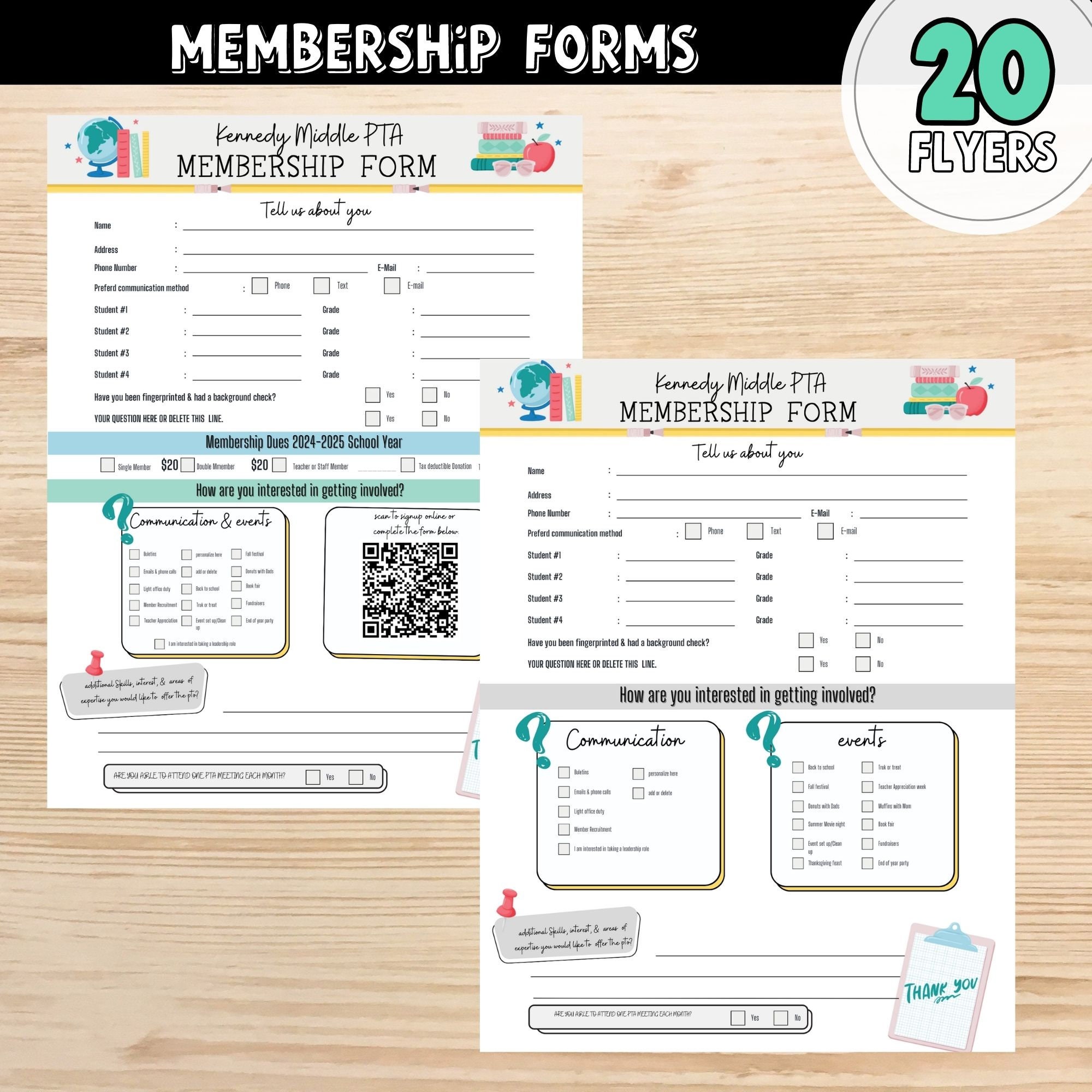 EDITABLE PTA Bundle | Open House Flyer | Join the Pta | Pta Membership ...