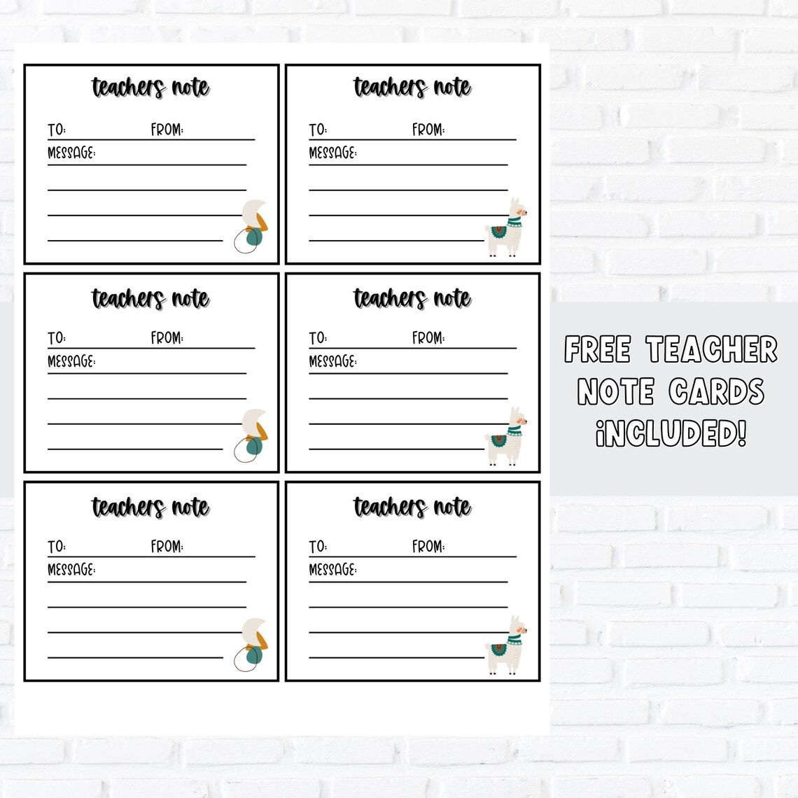 Llama Theme Meet the Teacher School Flyer and Classroom News Template ...