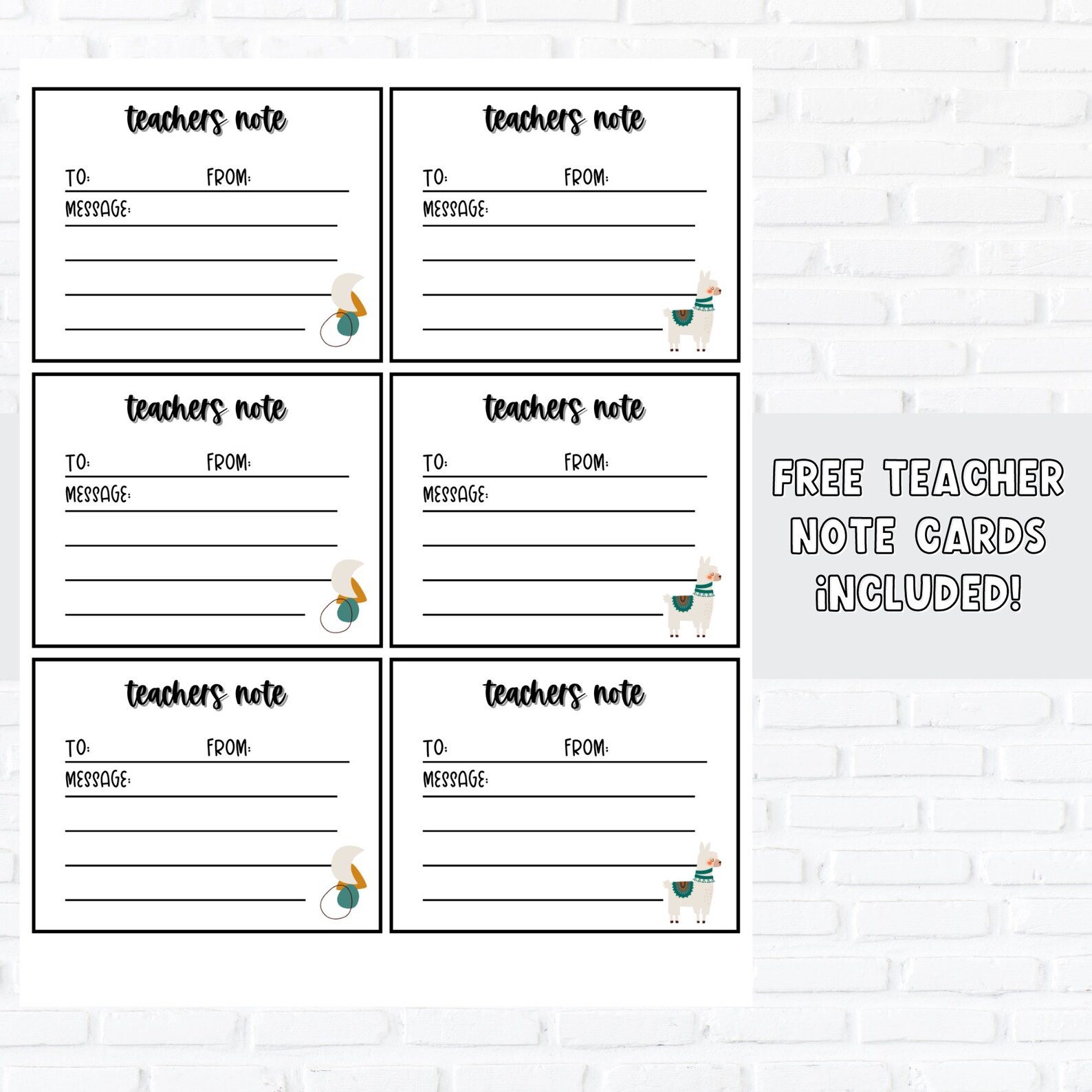 Llama Theme Meet the Teacher School Flyer and Classroom News Template ...