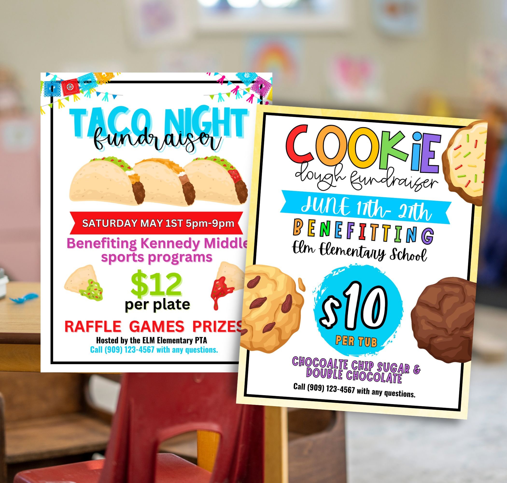 EDITABLE PTA Fundraiser Flyer School Fundraiser Flyer PTA Events Flyer ...