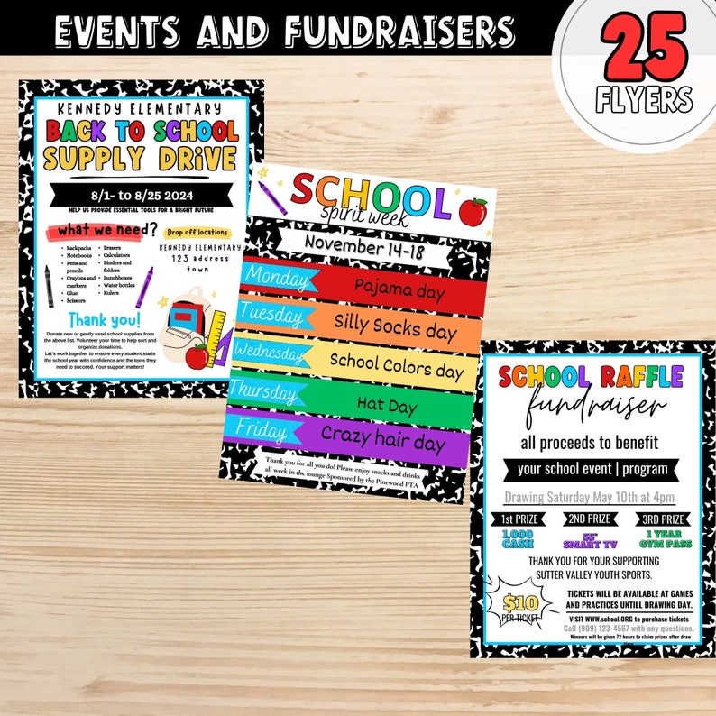 EDITABLE PTA Bundle | Open House Flyer | Join the Pta | Pta Membership ...