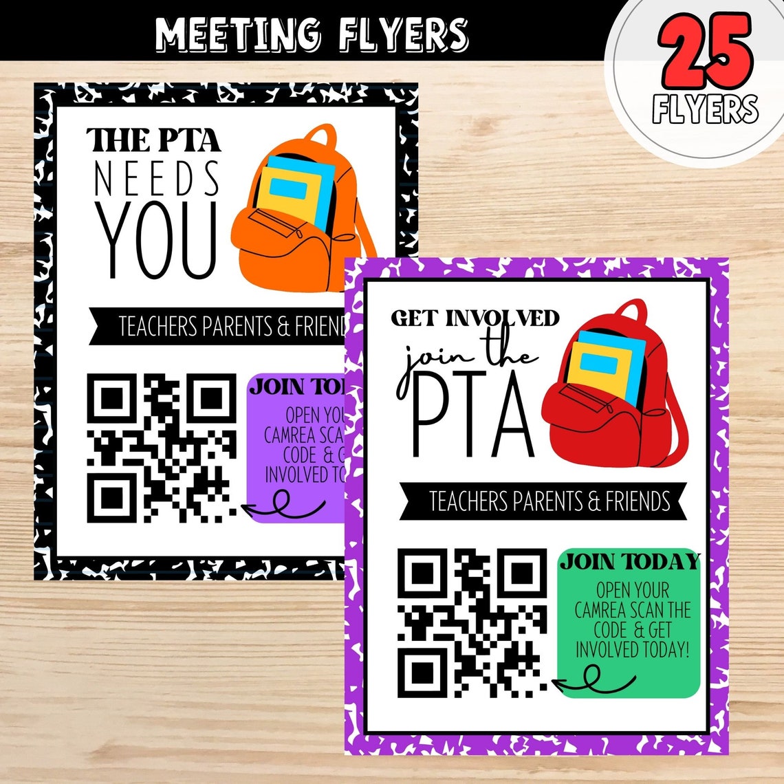 EDITABLE PTA Bundle Open House Flyer Join the Pta Pta Membership Form ...