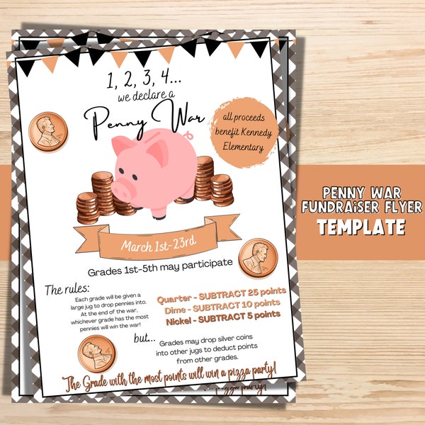 Penny War Flyer - Etsy