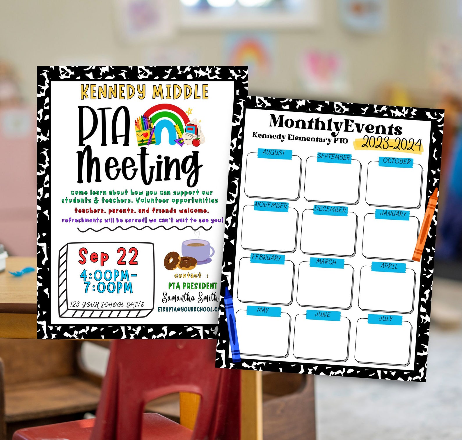 EDITABLE PTA Fundraiser Flyer| School Fundraiser Flyer | PTA Events ...