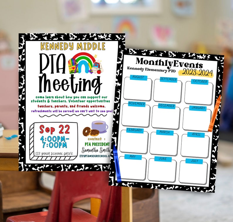 EDITABLE PTA Fundraiser Flyer| School Fundraiser Flyer | PTA Events ...