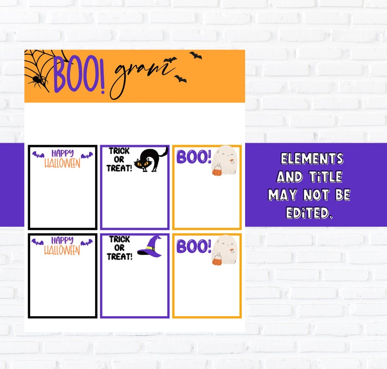 Boo Gram Halloween Fundraiser Flyer | Autumn Flyer Template ...