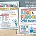 Back to Open House Flyer TEMPLATE, & School Supply Drive Editable Back ...