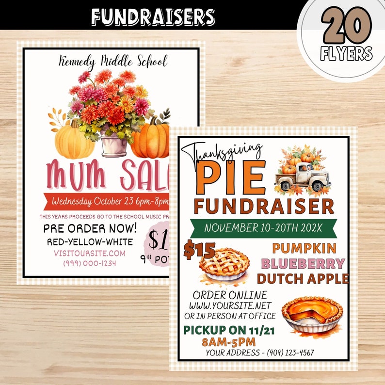 EDITABLE PTA Bundle | Fall Fundraiser Flyer | Join the Pta | Pta ...