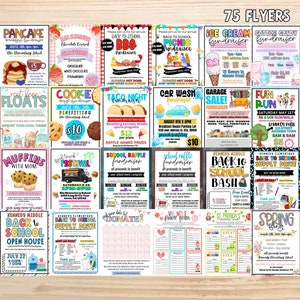 EDITABLE PTA Fundraiser Flyer| School Fundraiser Flyer | PTA Events ...