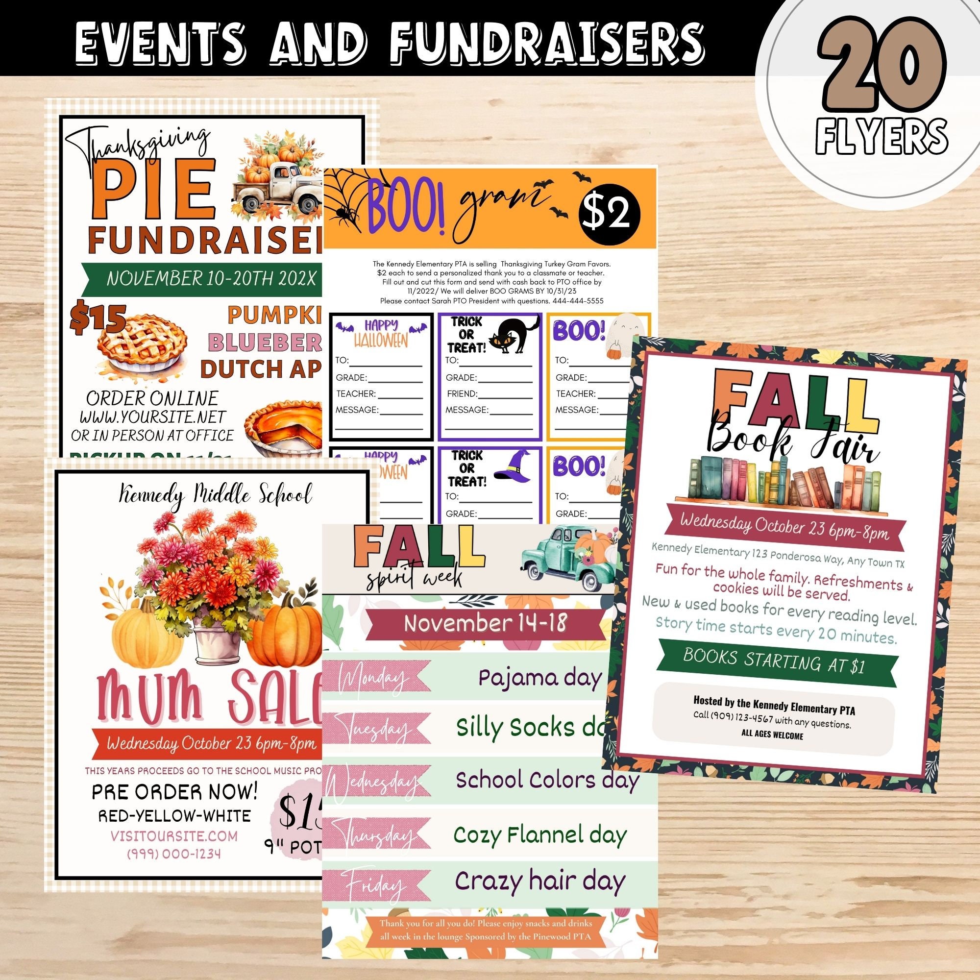 EDITABLE PTA Bundle | Fall Fundraiser Flyer | Join the Pta | Pta ...