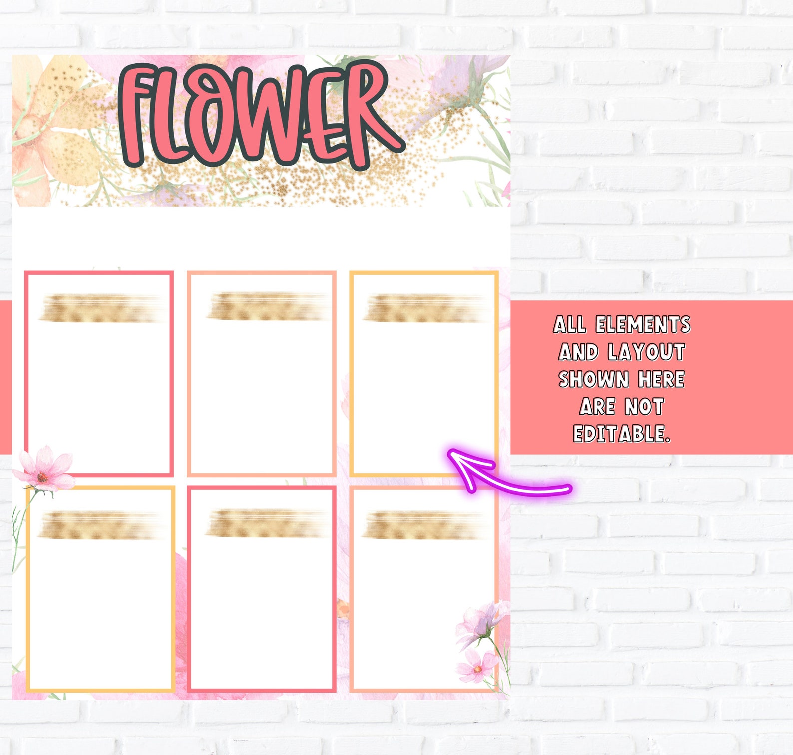 Flower Gram Fundraiser Flyer | Valentine Gram Template | Fundraising ...