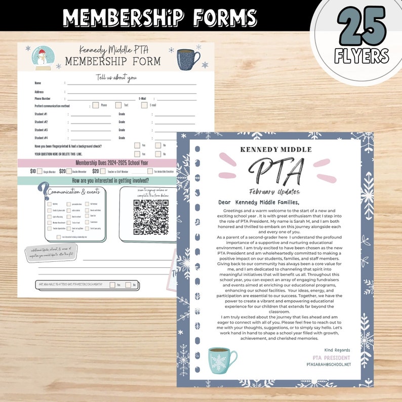 EDITABLE PTA Bundle | Winter Spirit Week| Winter Festival | Holiday ...