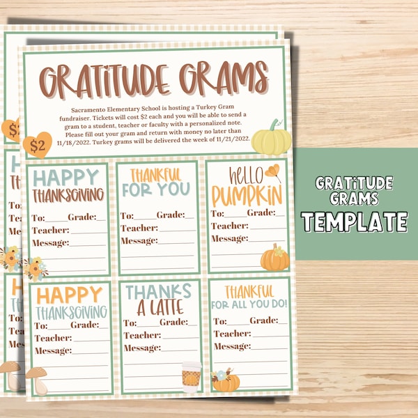 Gratitude Grams - Etsy
