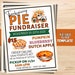 Fall Pie Sale Event Flyer | Autumn Flyer Template | Fundraising PTA ...