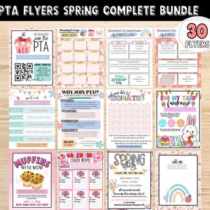 EDITABLE PTA Bundle | Spring Fundraiser Flyer | Join the Pta | Pta ...